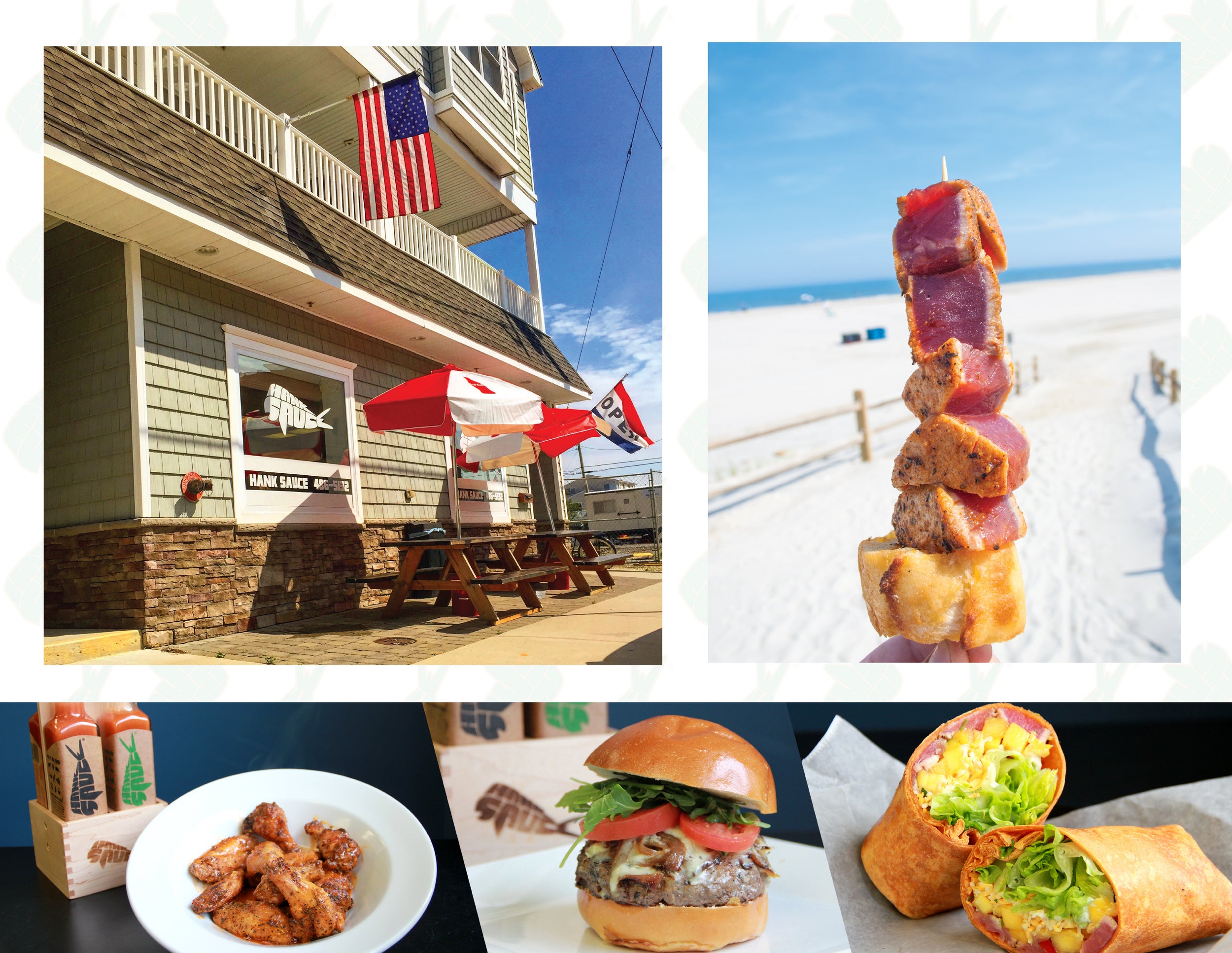 Hank Sauce Restaurant. Home of the Hank Burger!